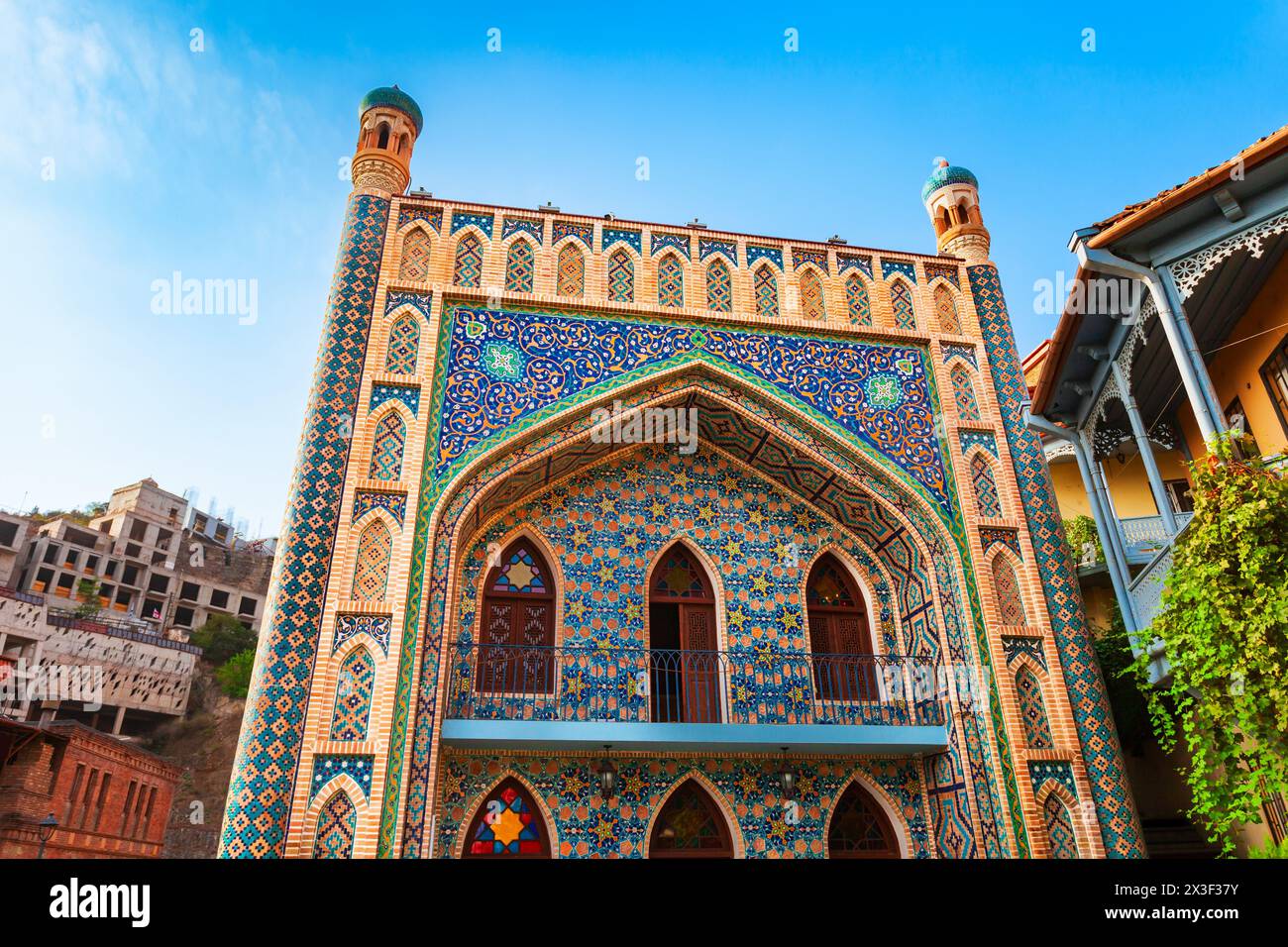 Tbilisi Juma Mosque in Tbilisi old town. Tbilisi is the capital and the ...
