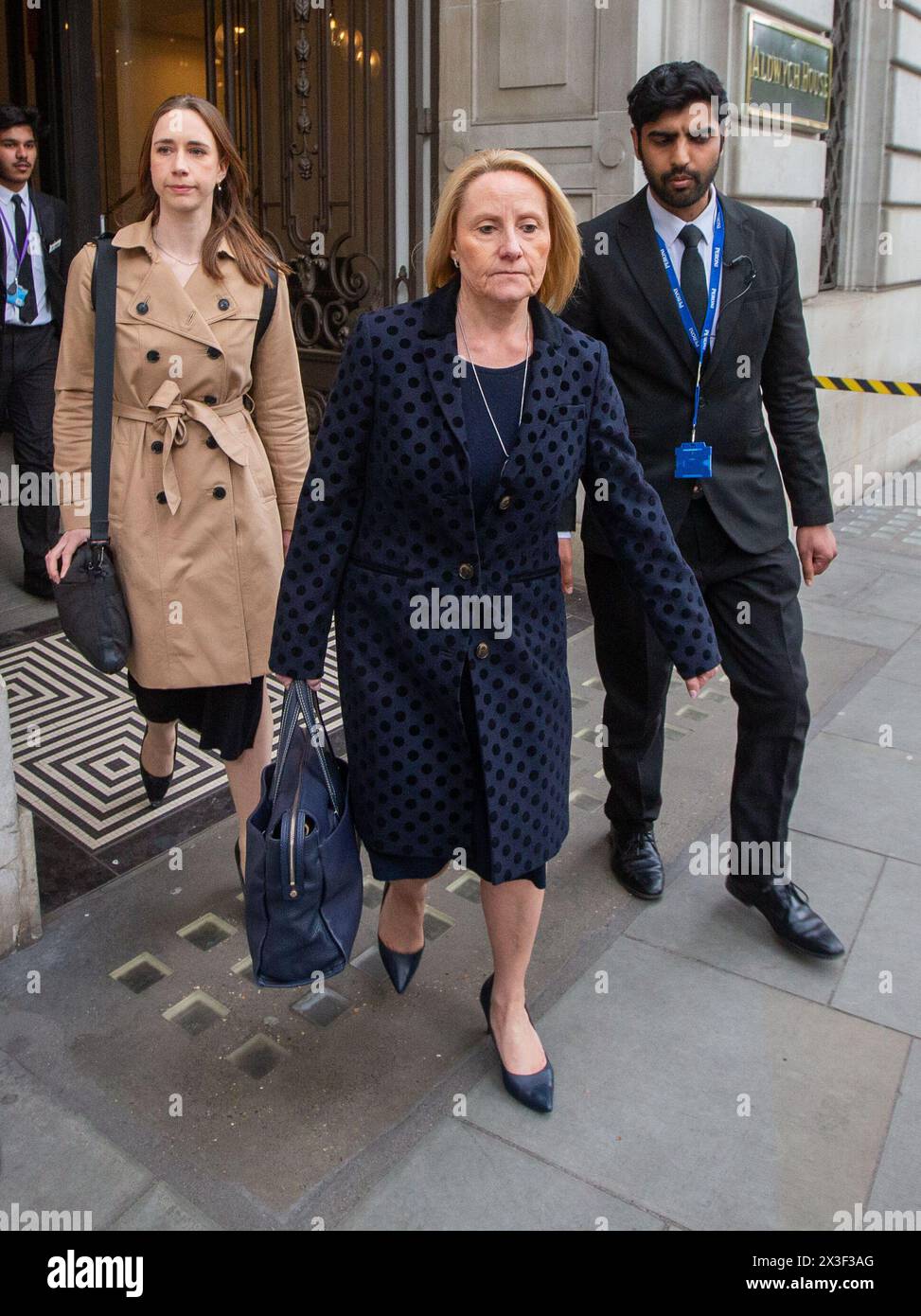 London, England, UK. 26th Apr, 2024. ANGELA VAN DER BOGERD, former ...