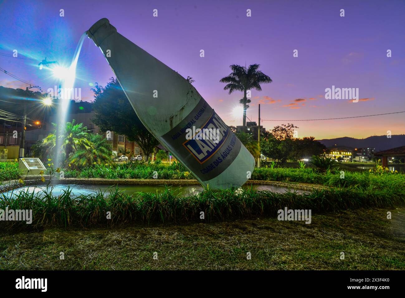 Scene at Lambari town, famous by his mineral water that attracts many ...