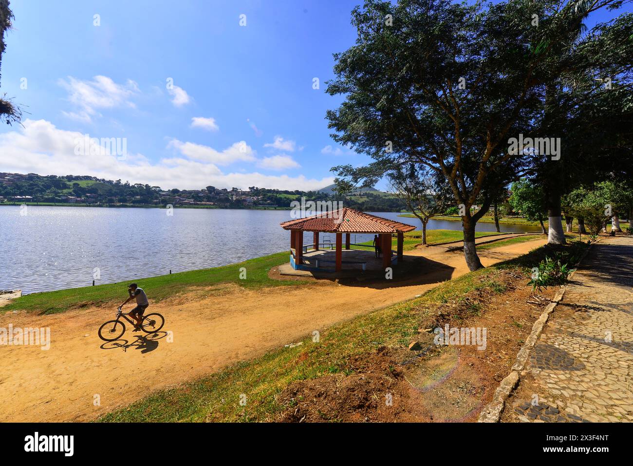 Guanabara Lake at Lambari town, famous by his mineral water that ...