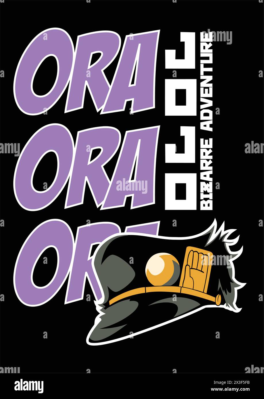Jojo bizarre adventure hat vector design Stock Vector Image & Art - Alamy