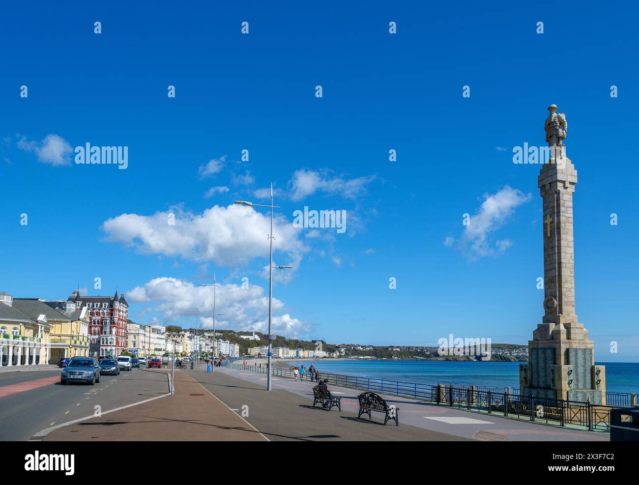 The Central Pomenade in Douglas, Isle of Man, England, UK Stock Photo ...