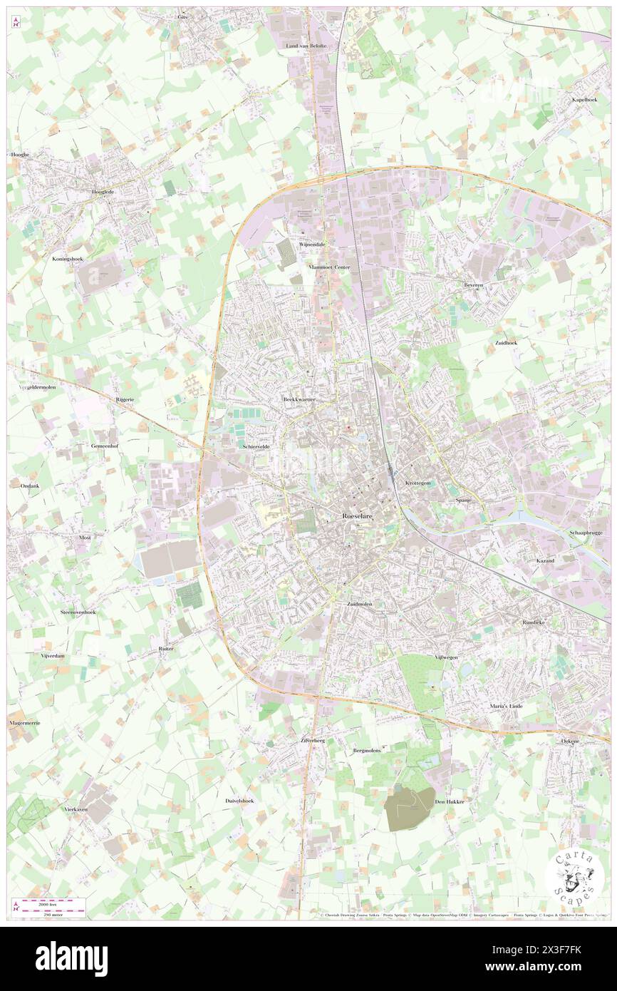 Kanaal van Roeselare naar de Leie, Provincie West-Vlaanderen, BE ...