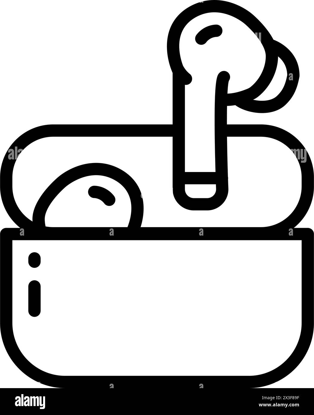 Wireless headphones icon. Outline wireless headphones vector icon for ...