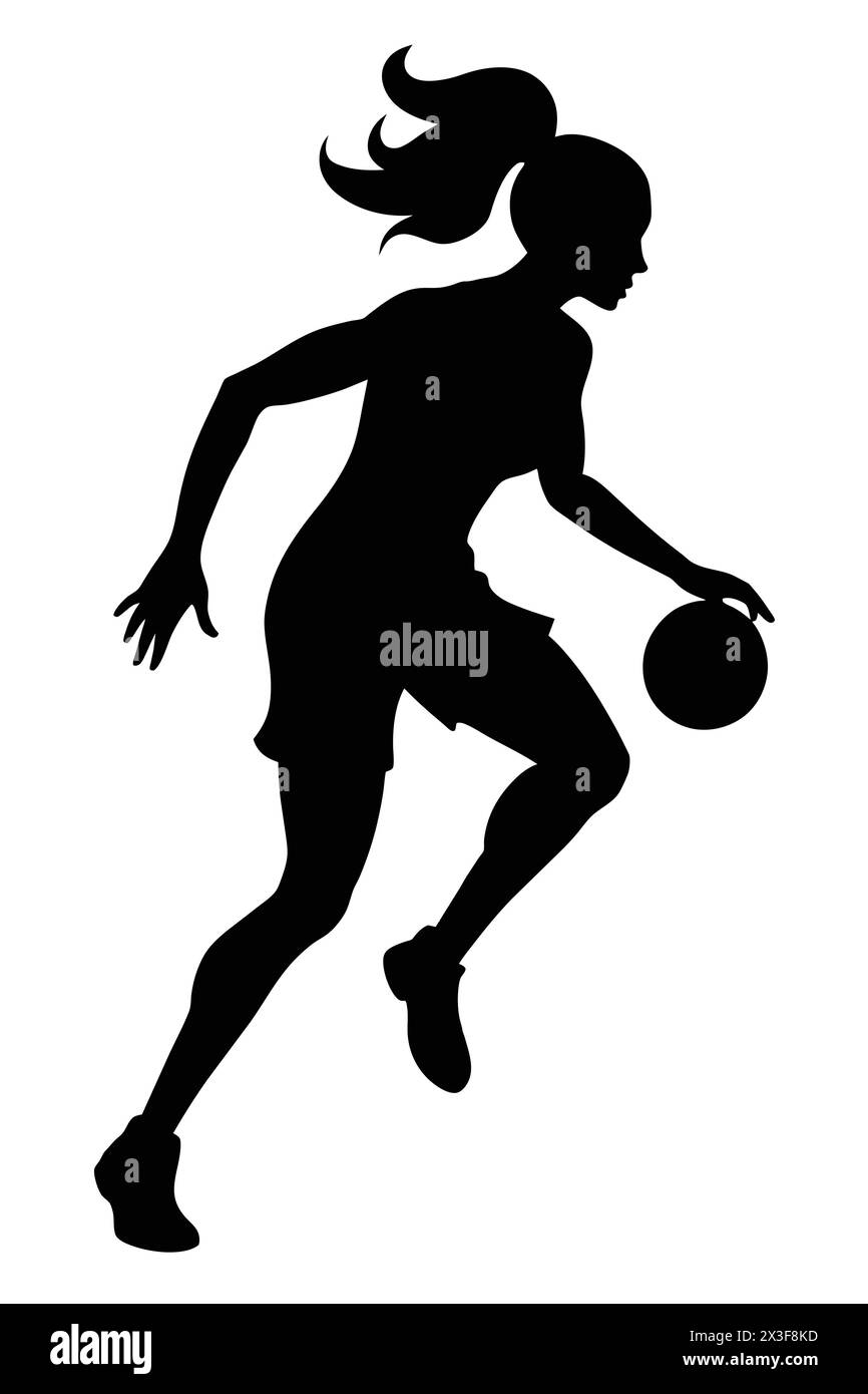 Woman basketball jump Cut Out Stock Images & Pictures - Alamy