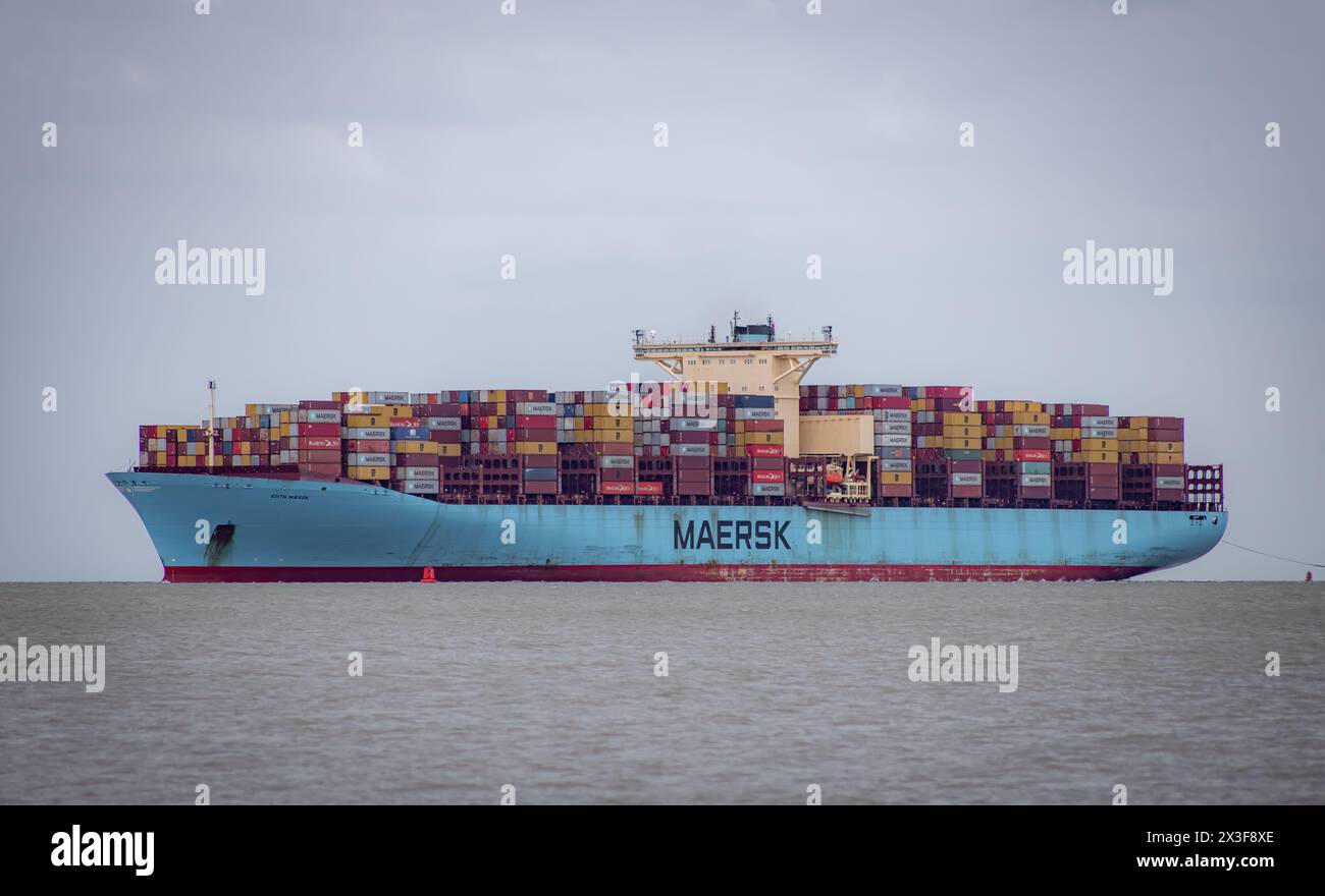 Maersk container truck hi-res stock photography and images - Alamy