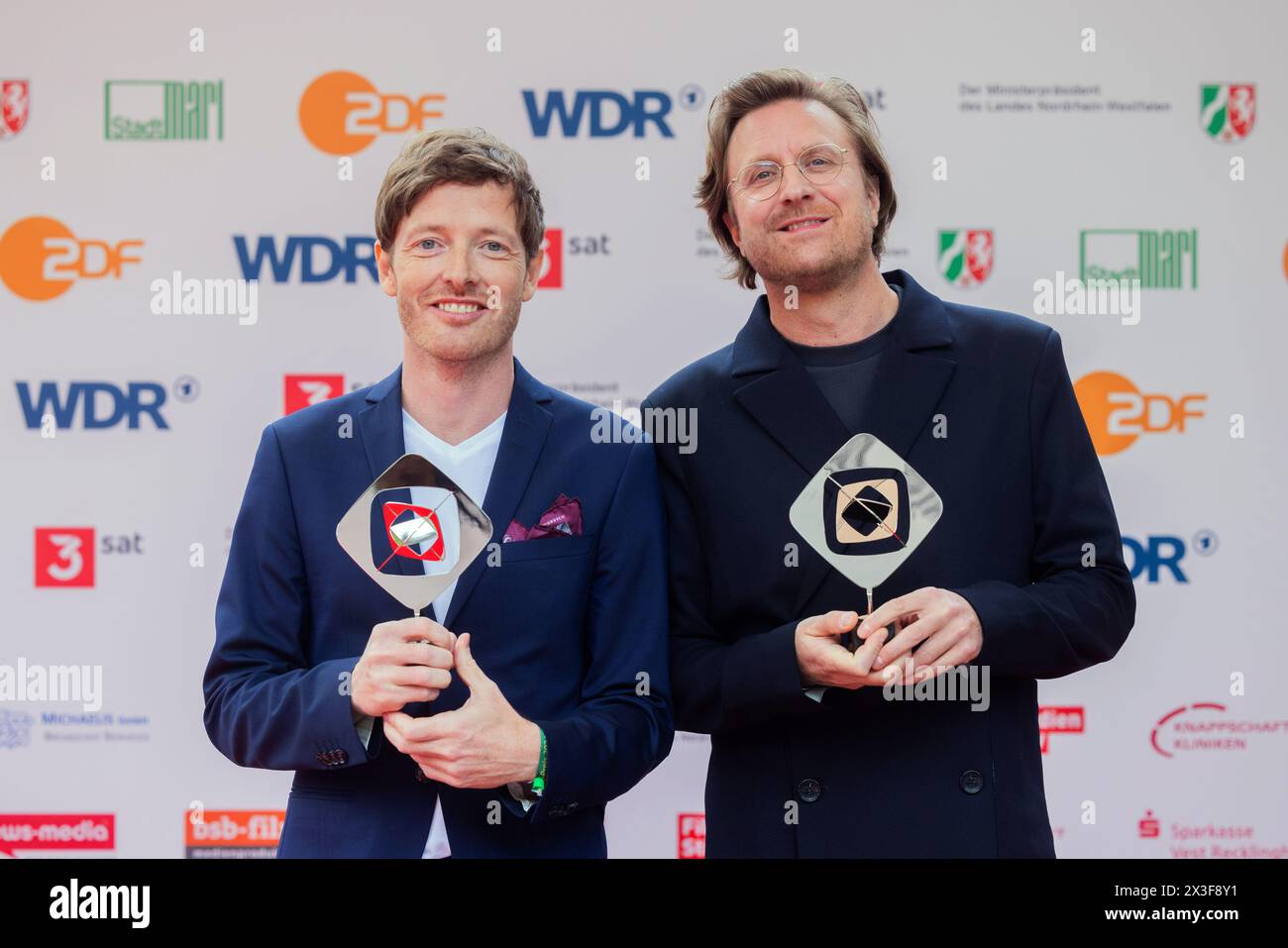 Marl, Germany. 26th Apr, 2024. Ronald Rist (l) and Carl Gierstorfer ...