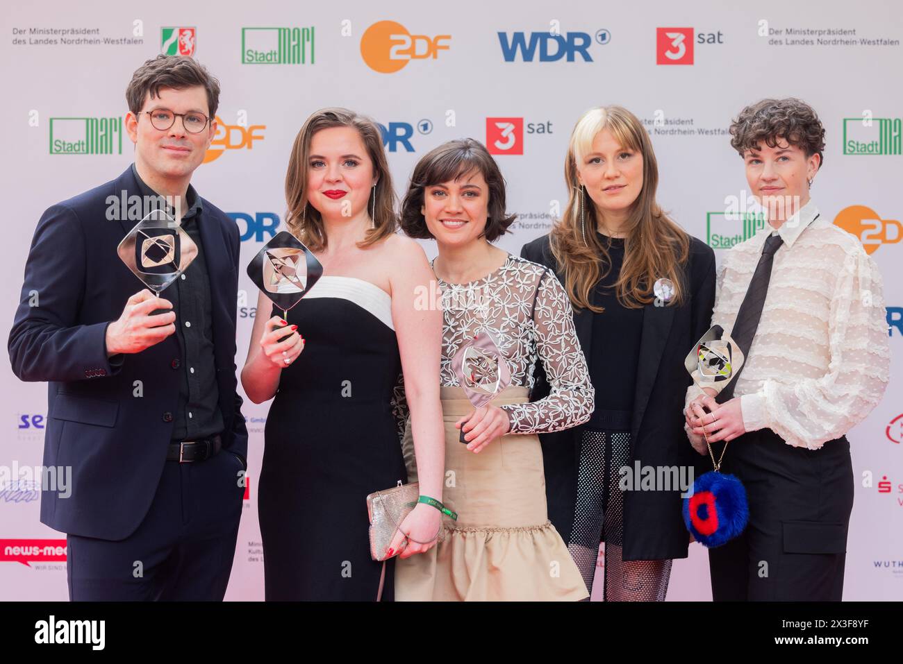 Marl, Germany. 26th Apr, 2024. Mark Lorei (l-r), Lotte Ruf, Milena ...
