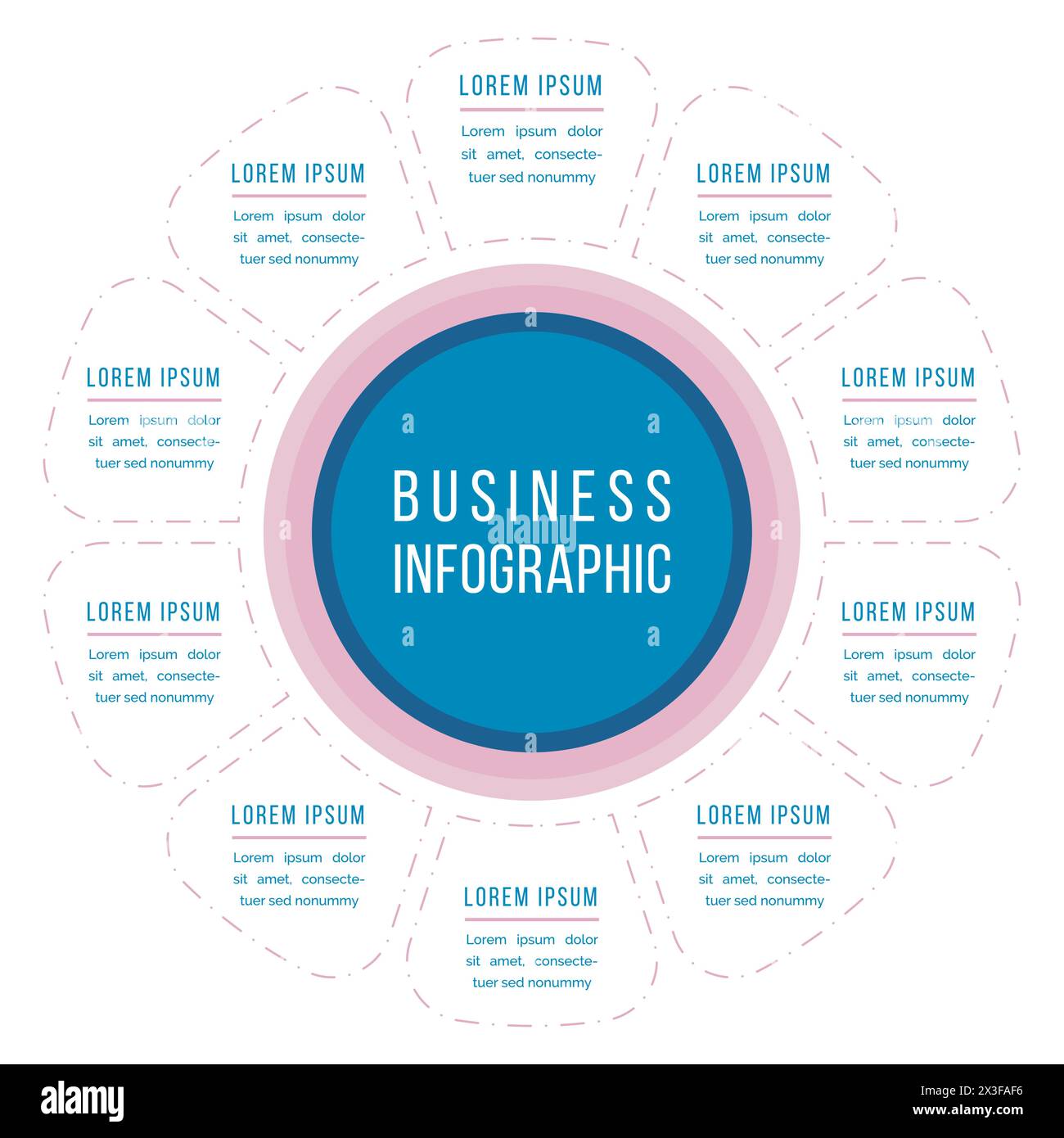 Infographic circle design 10 steps, objects, options or elements ...