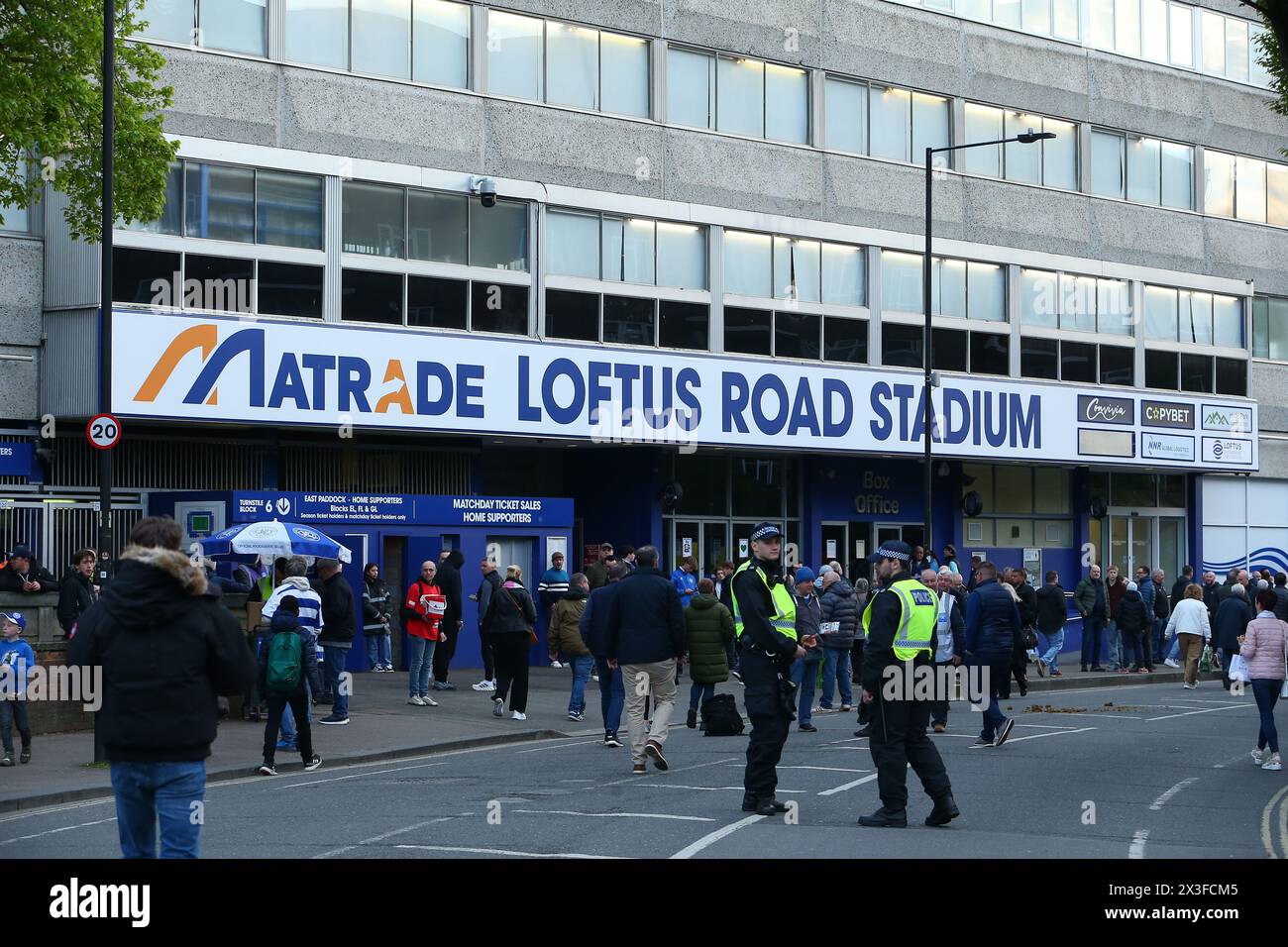 26th April 2024; Loftus Road Stadium, Shepherds Bush, West London, England; EFL Championship ...