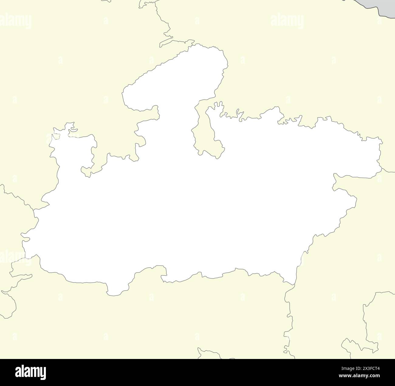 Madhya pradesh map vector hi-res stock photography and images - Alamy