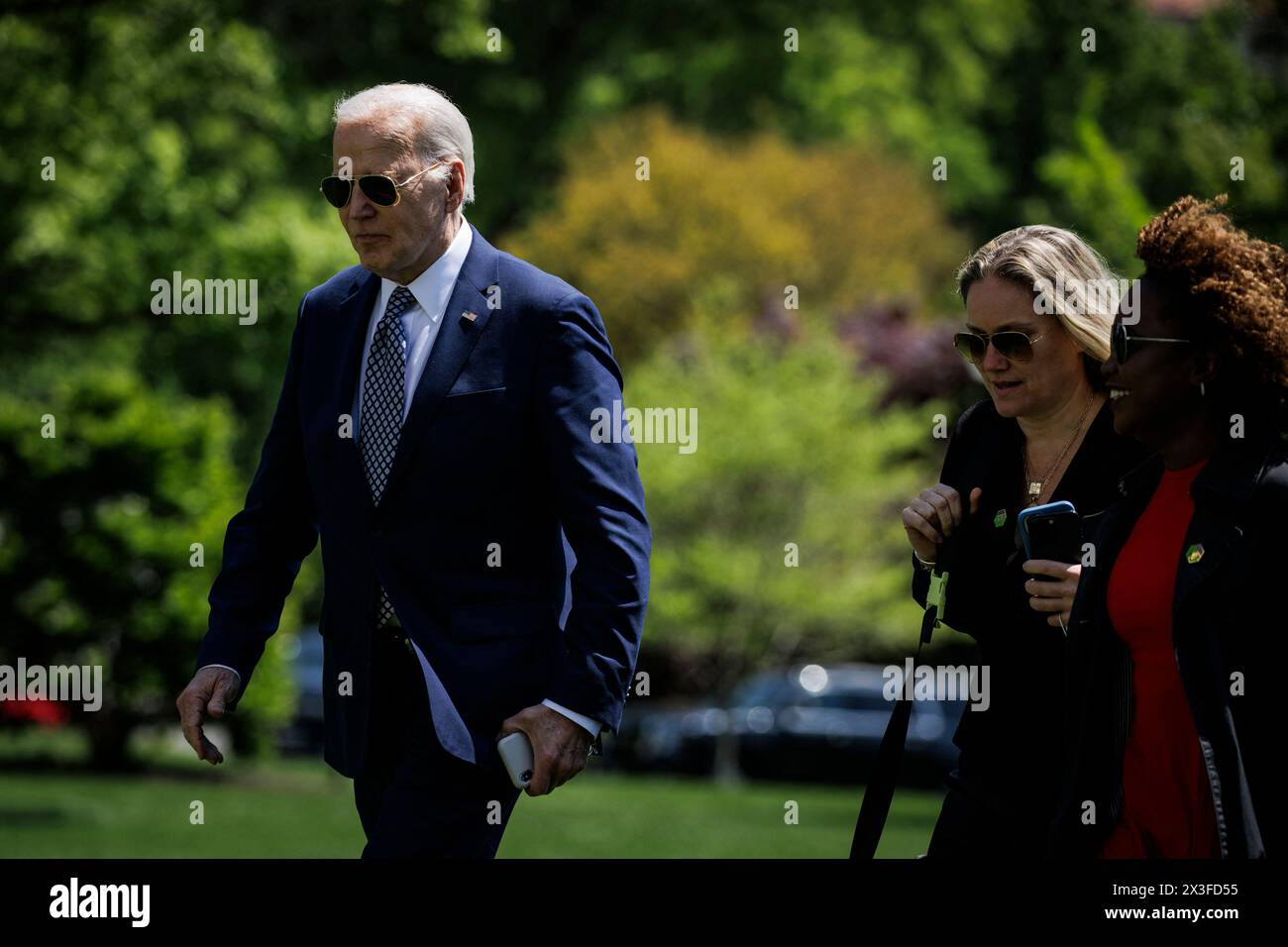 Washington, United States. 26th Apr, 2024. President Joe Biden walks ...