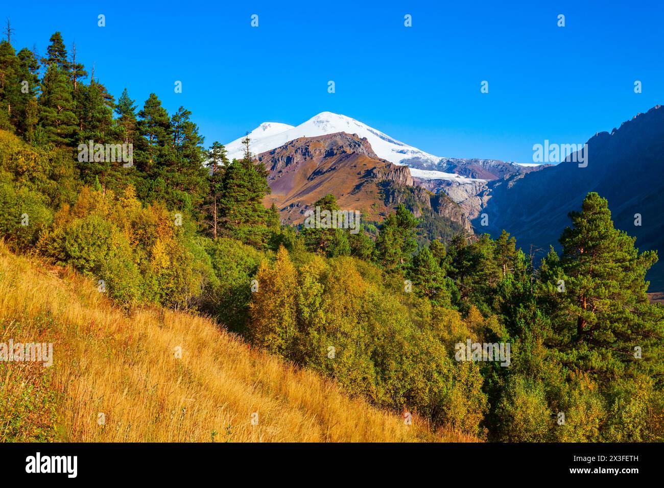 Mount Elbrus is the highest and most prominent mountain peak in Russia ...