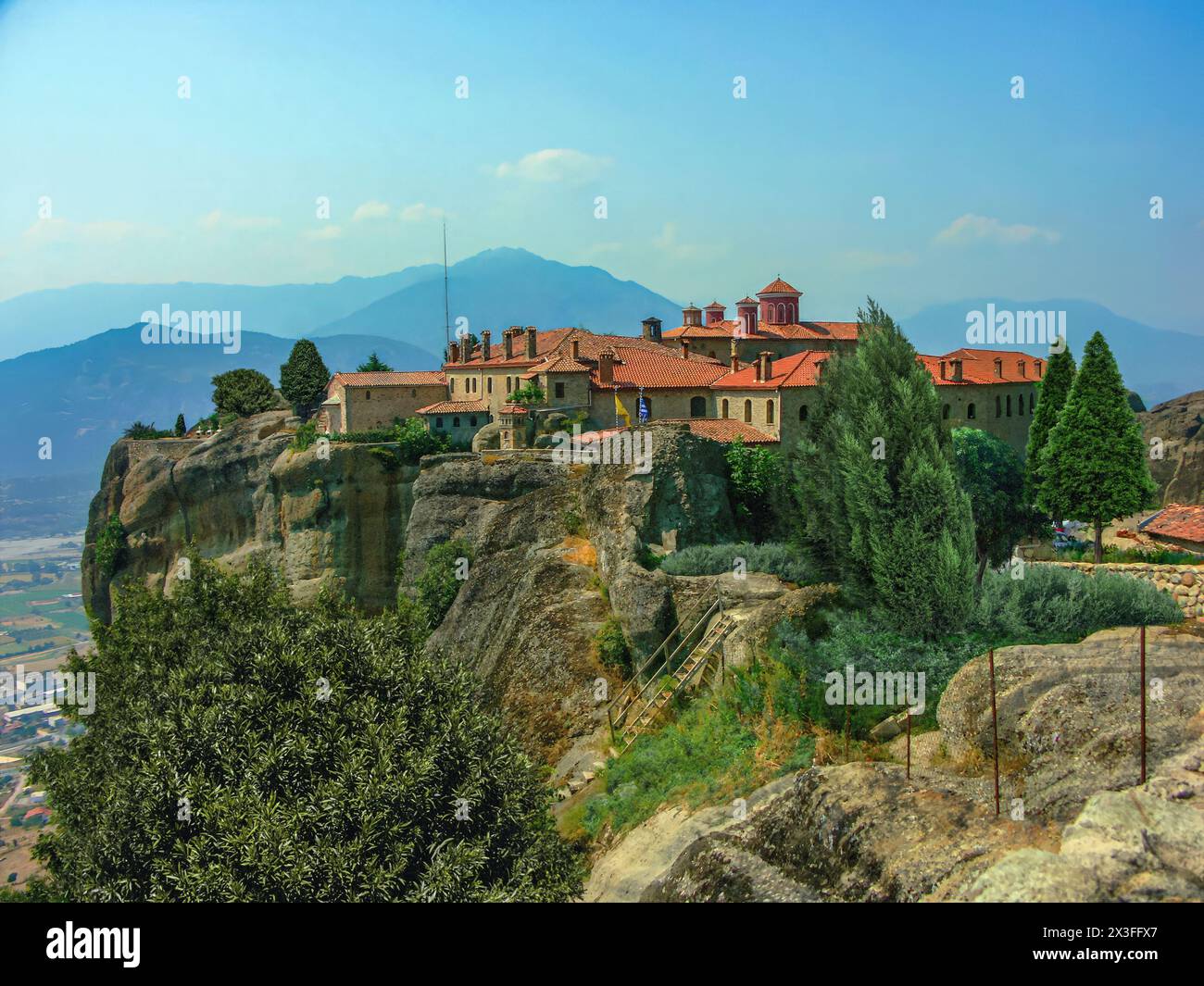 One of the the Great Meteoron monasteries, built on the greatest rock ...