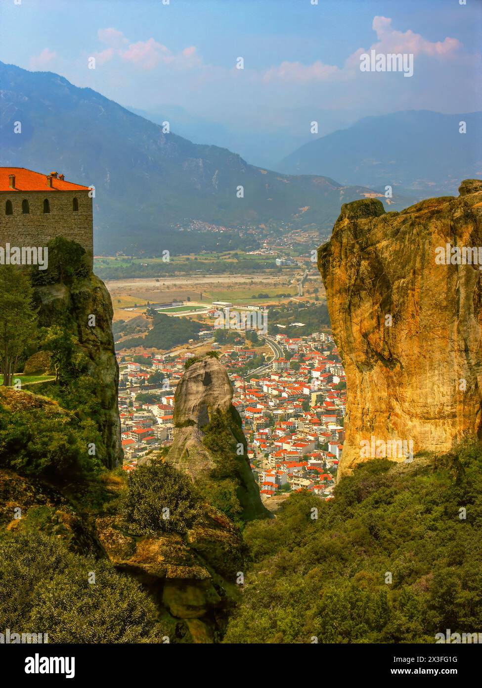 One of the the Great Meteoron monasteries, built on the greatest rock ...