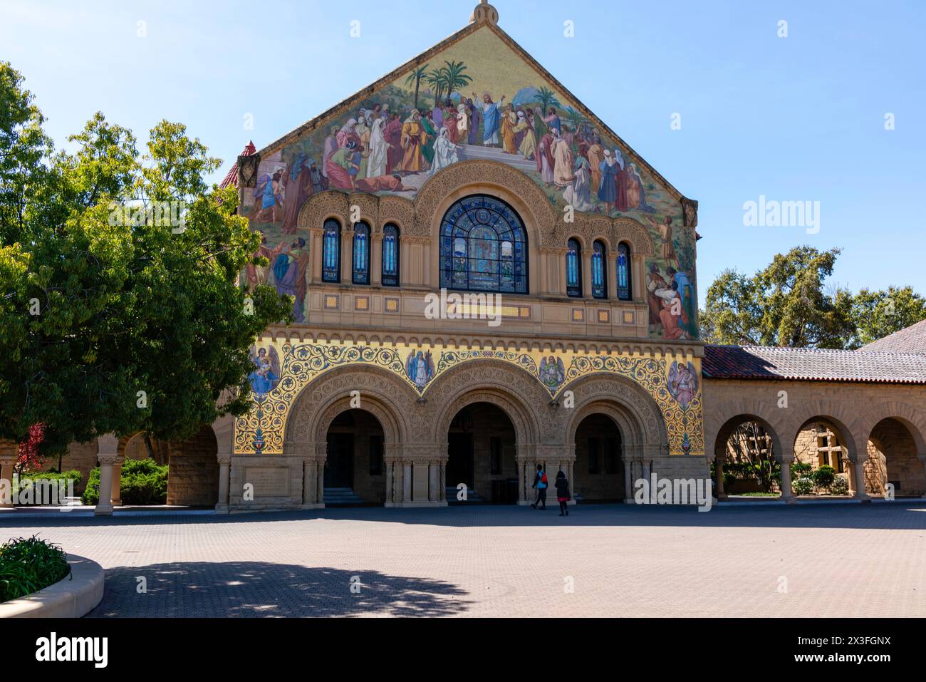 Photograph of the Jane Stanford Memorial Church on the campus of John ...