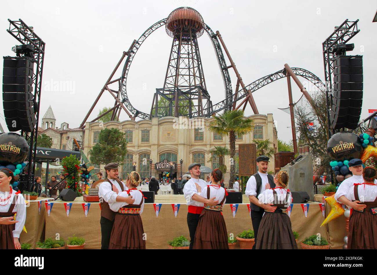 Rust, Germany - April 24, 2024: Europa-Park, new Voltron Nevera powered ...