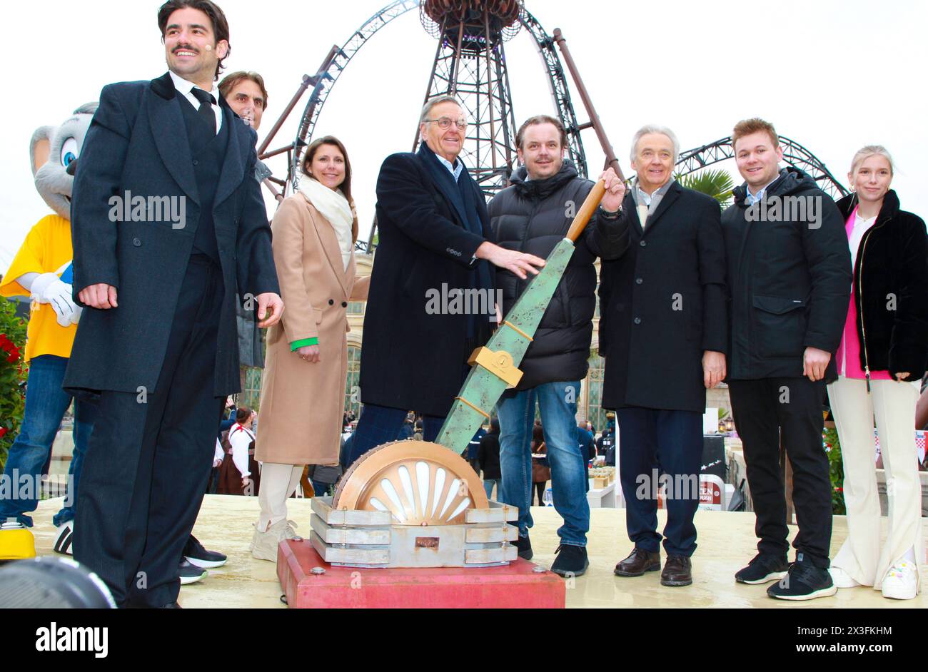 Rust, Germany - April 24, 2024: Europa-Park, new Voltron Nevera powered ...