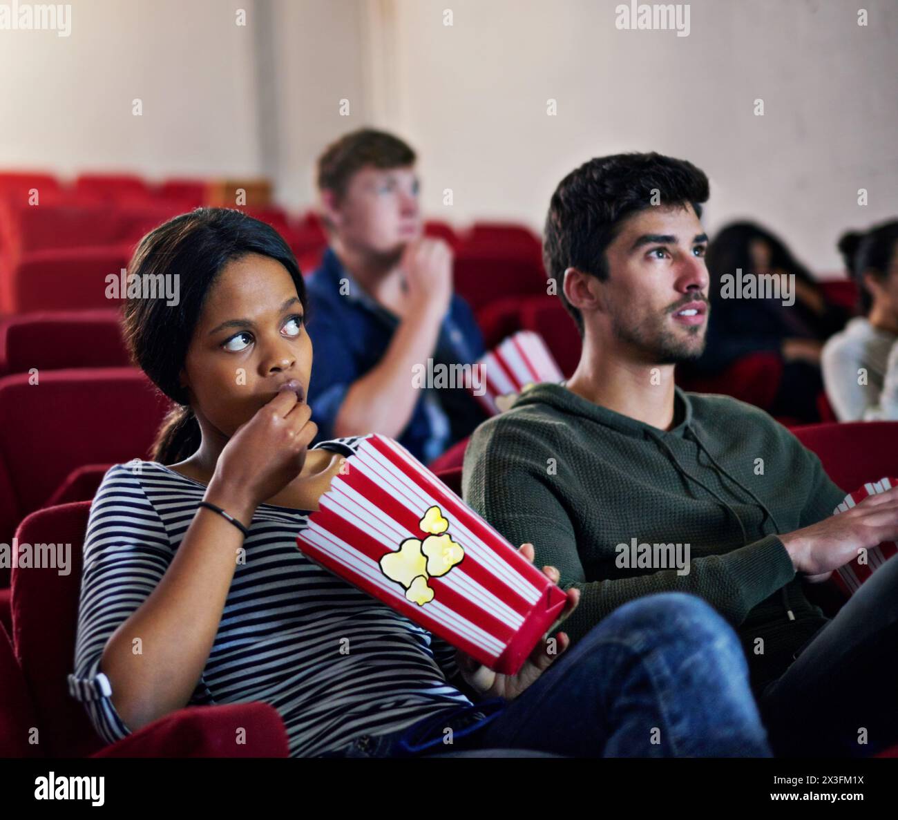 Scary movie theater audience hi-res stock photography and images - Alamy