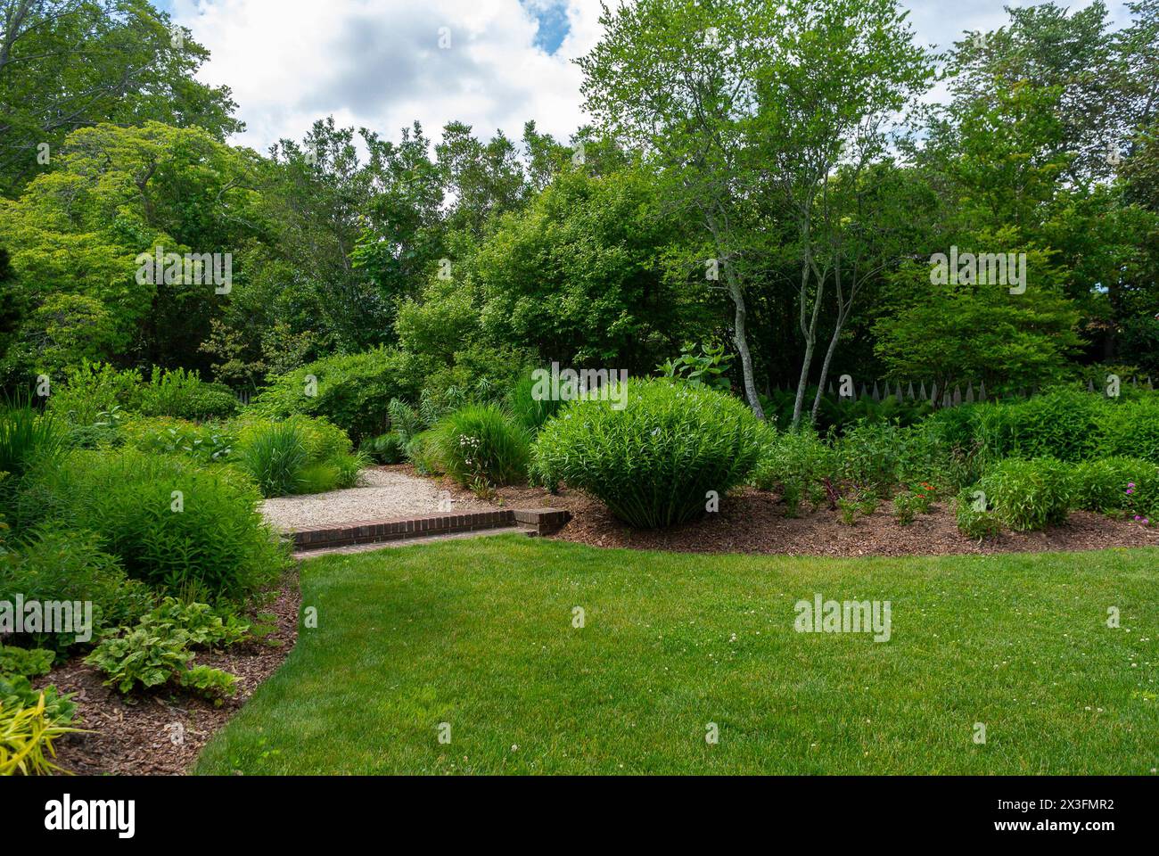 East Hampton, New York, USA, Nature, Garden Scene, Summer Landscape ...