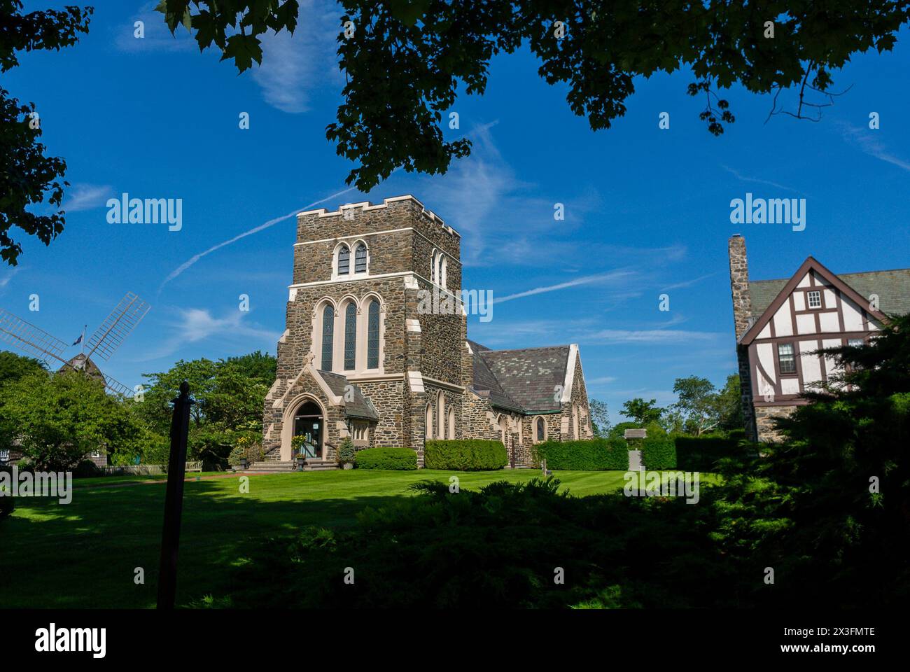 East Hampton, New York, USA, Street Scene, Scenic, Historic Old Town ...