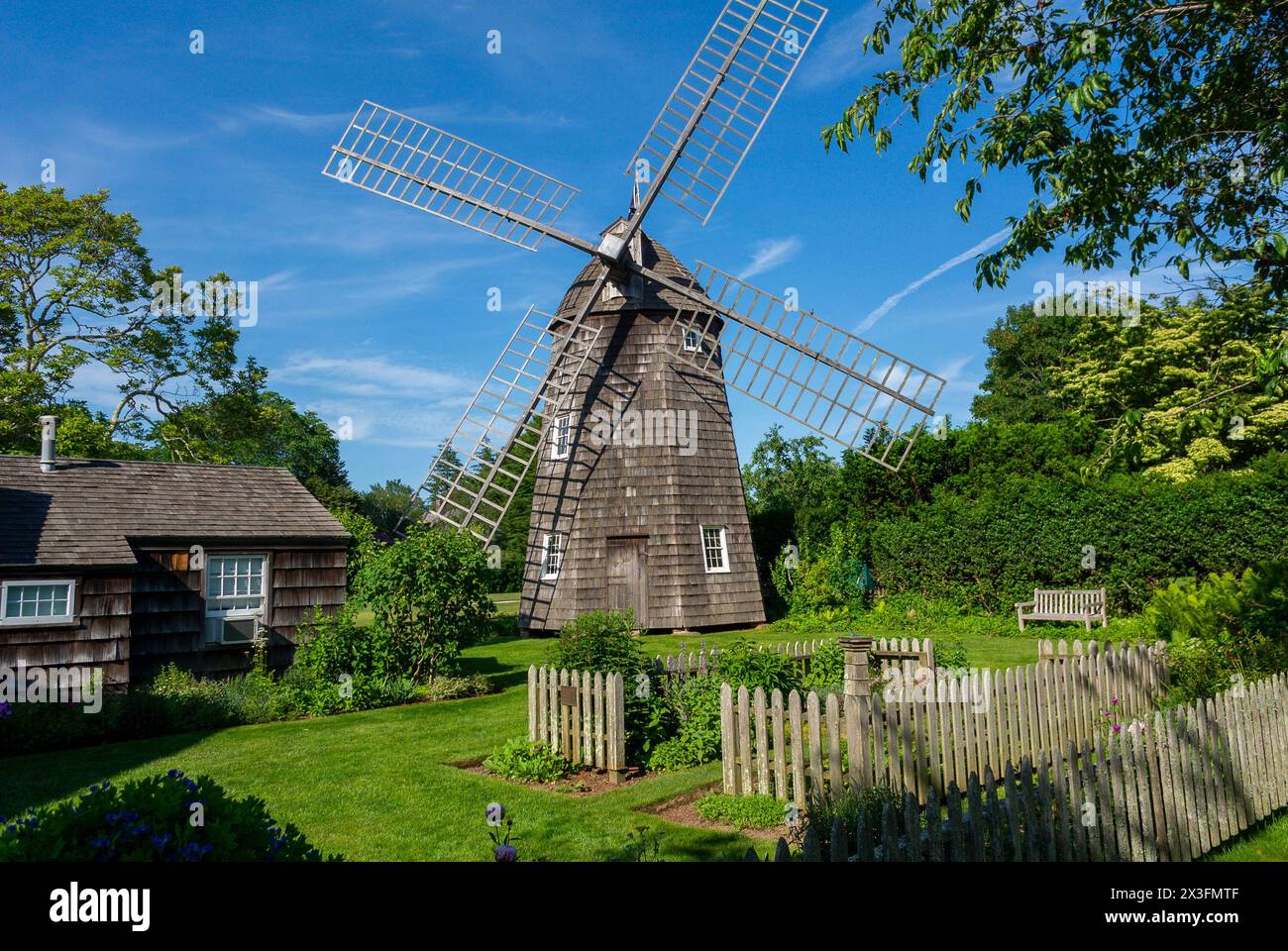 East Hampton, New York, USA, Scene, Antique Wind Mill Scenic, Historic ...
