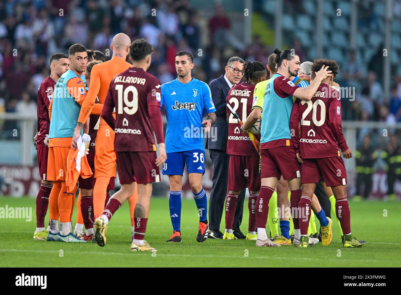 Turin, Italy. 13th, April 2024. Goalkeeper Mattia Perin (36) of ...
