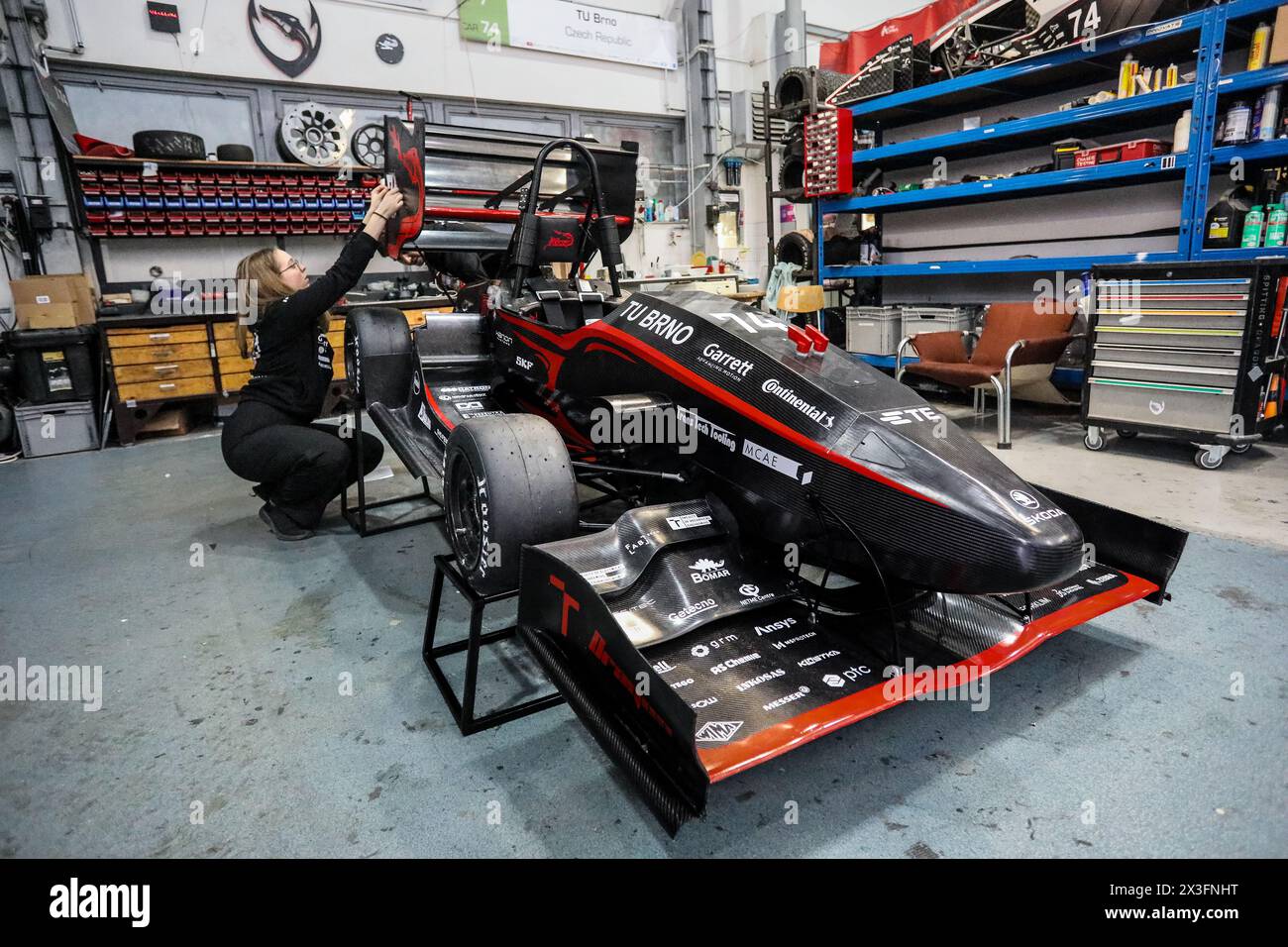Brno, Czech Republic. 25th Apr, 2024. Students of the Technical ...