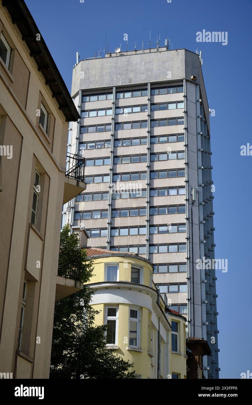 Bulgaria, Sofia, buildings facades downtown Stock Photo - Alamy