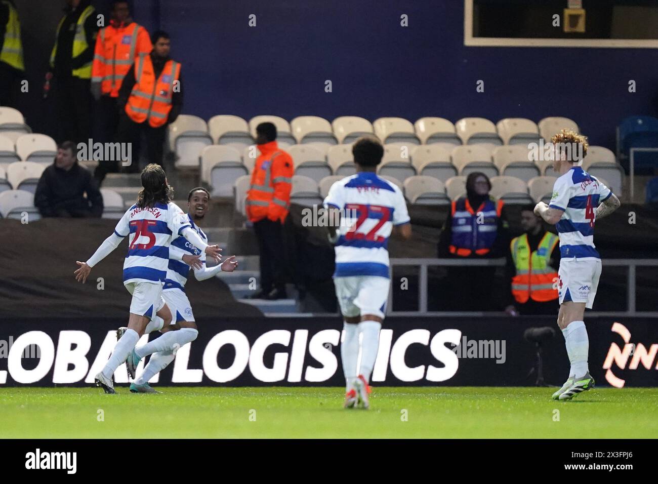 London, UK. 26th Apr, 2024. Lucas Andersen of Queens Park Rangers ...