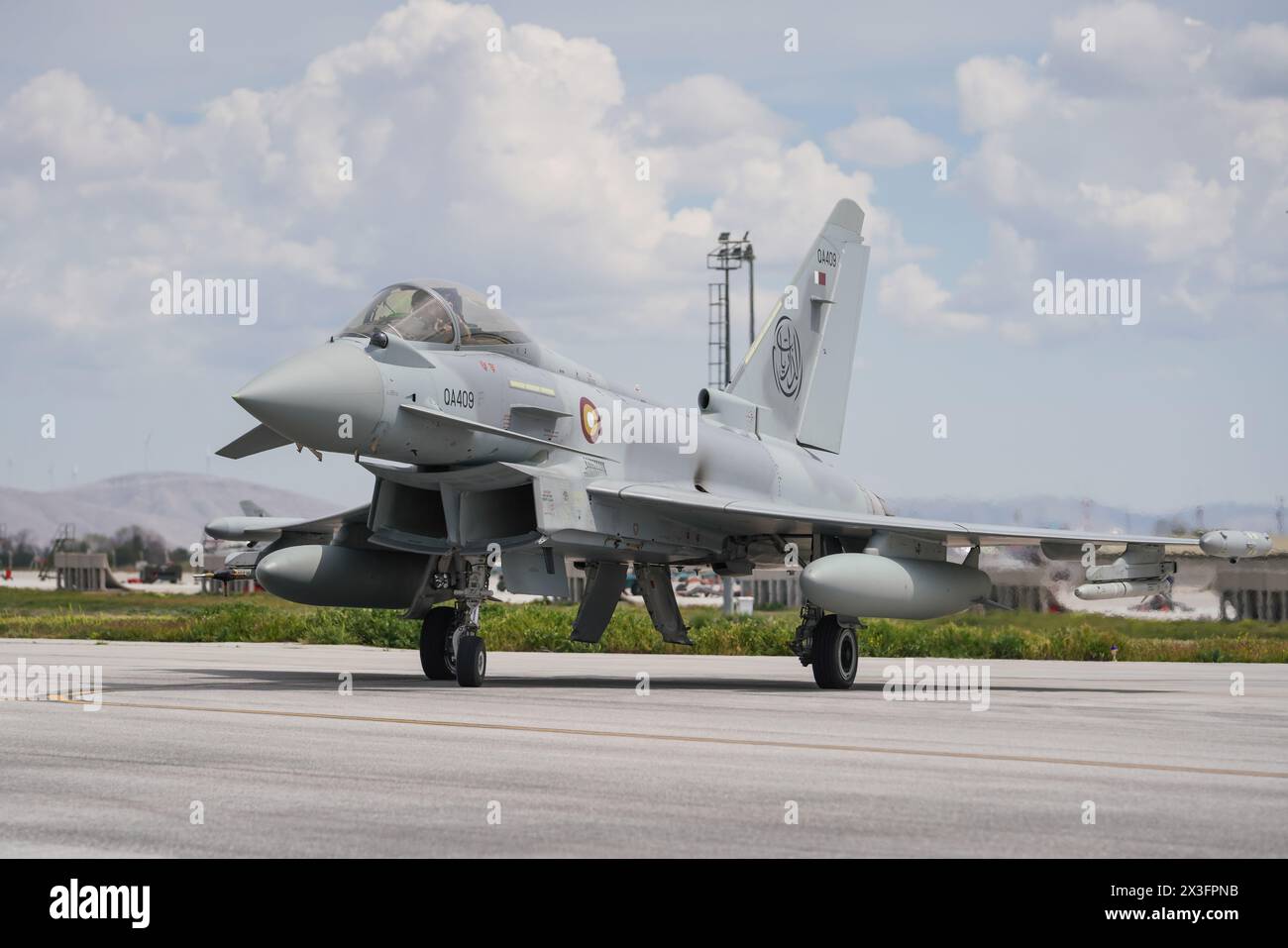KONYA, TURKIYE - MAY 09, 2023: Qatar Air Force Eurofighter Typhoon ...
