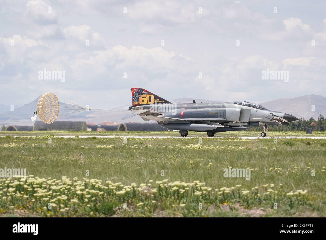 KONYA, TURKIYE - MAY 09, 2023: Turkish Air Force McDonnell Douglas F-4E ...