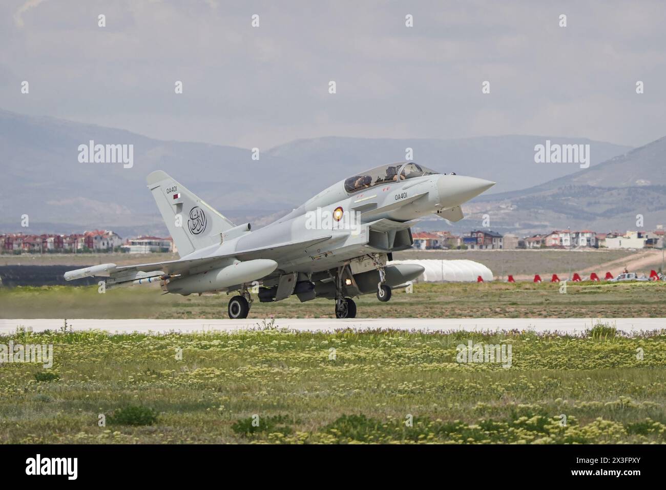 KONYA, TURKIYE - MAY 09, 2023: Qatar Air Force Eurofighter Typhoon ...