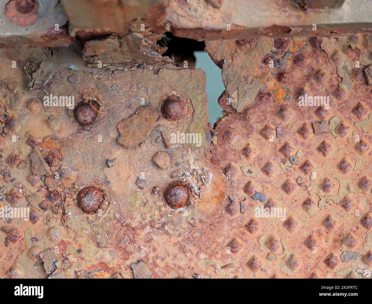 Levensau Railway High Bridge, built 1894, rusted parts, replacement ...