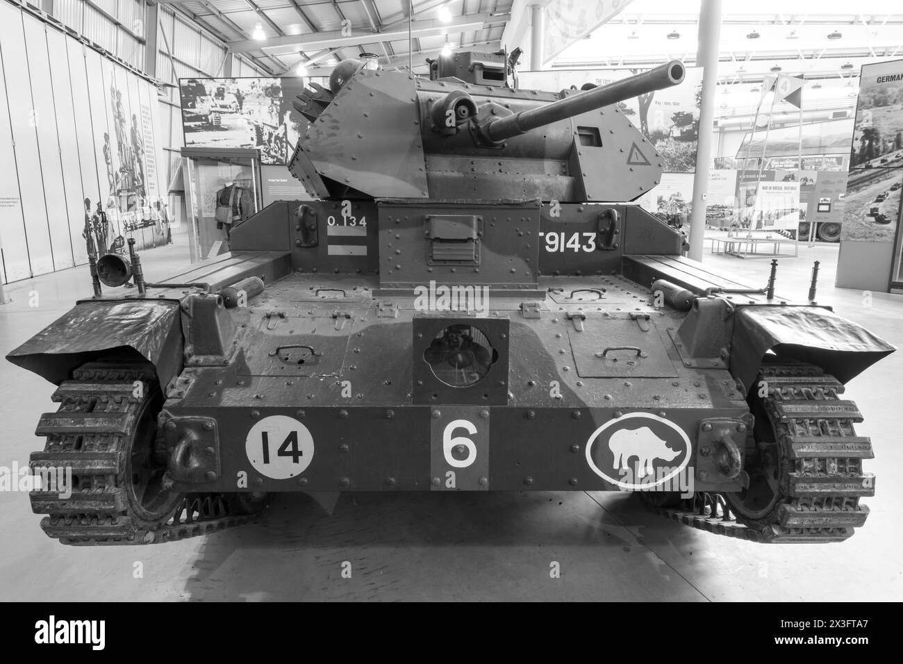 Bovington.Dorset.United Kingdom.August 8th 2023.An A13 Cruiser Mark 3 ...