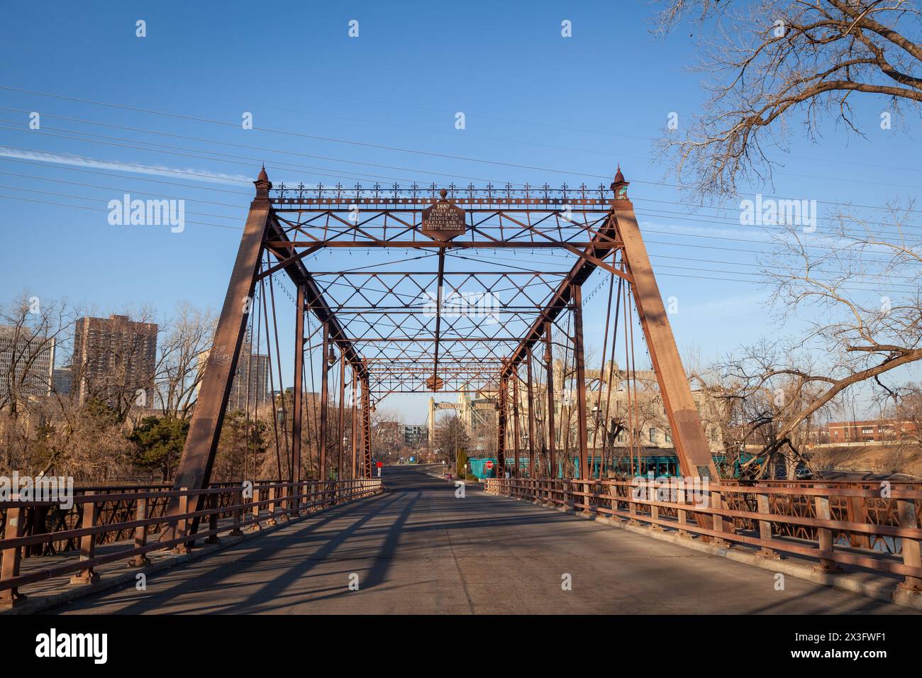 An old steel Bridge over the Mississippi River in Minneapolis ...