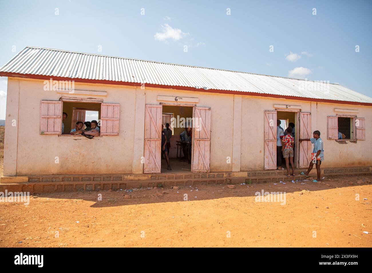 Miandrivazo, Madagascar 20 october 2023. students of Madagascar school ...