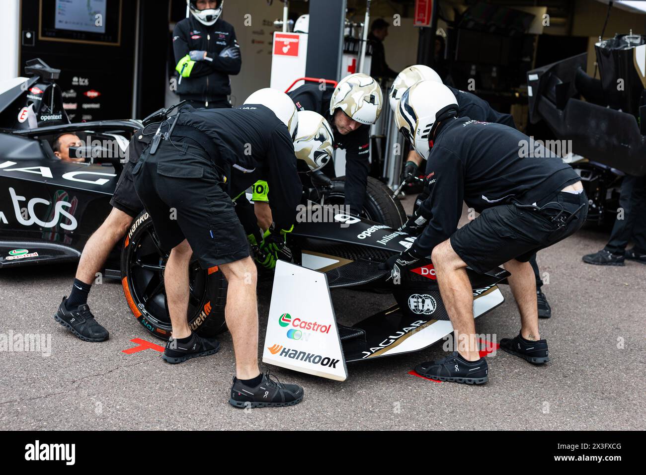 Jaguar TCS Racing, Jaguar I-Type 6, pit stop practice during the 2024 ...