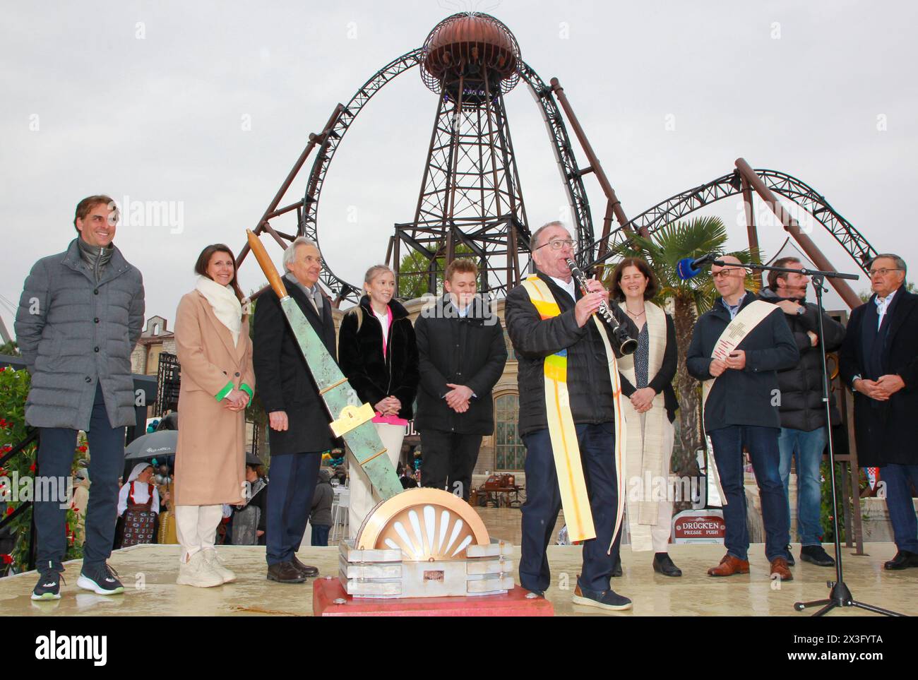 Rust, Germany - April 24, 2024: Europa-Park, new Voltron Nevera powered ...