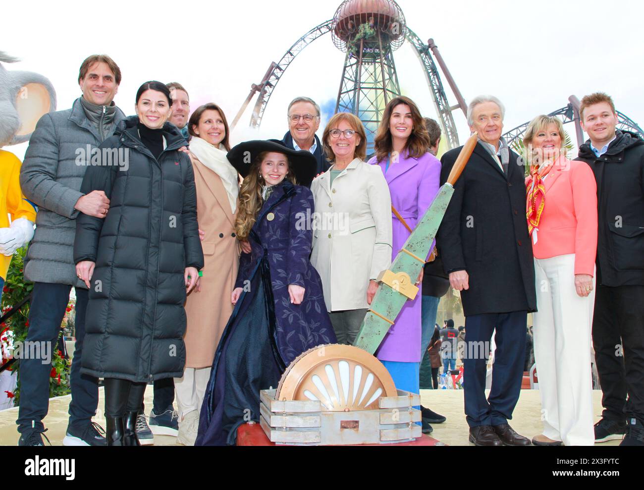 Rust, Germany - April 24, 2024: Europa-Park, new Voltron Nevera powered ... Rust, Germany - April 24, 2024: Europa-Park, new Voltron Nevera powered ...