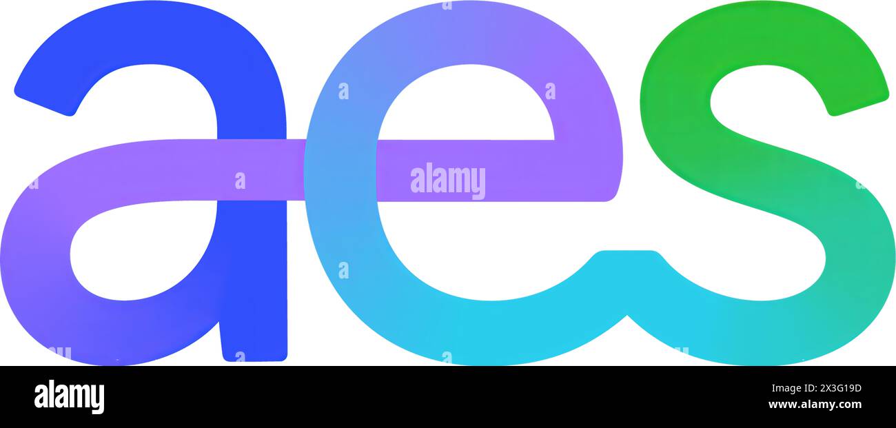 New York, USA - 9 March 2024: AES Company Logo, Corporation Icon ...