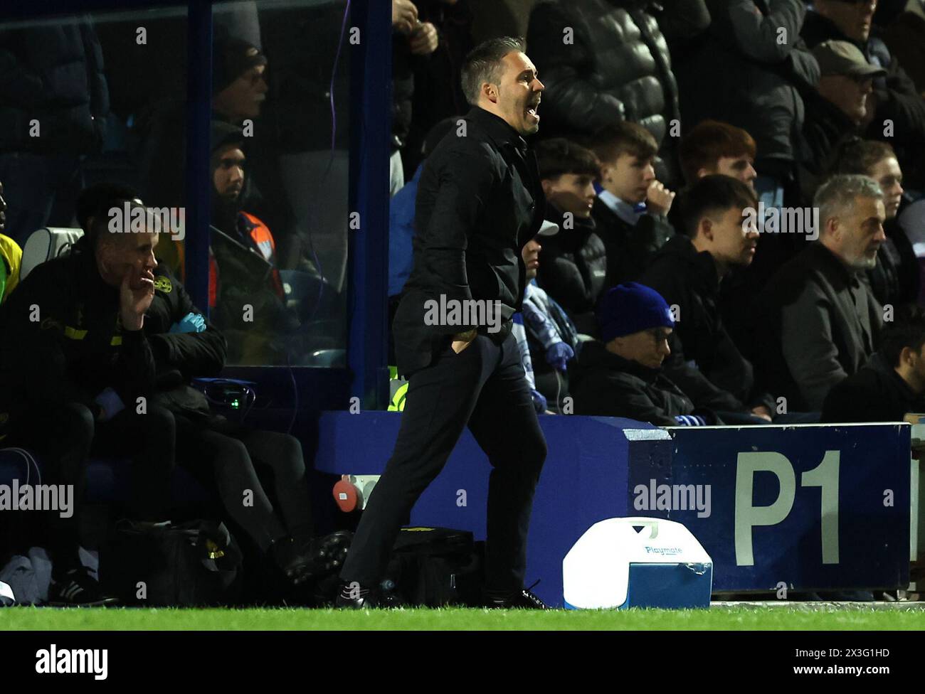Queens Park Rangers manager Marti Cifuentes instructs his players ...
