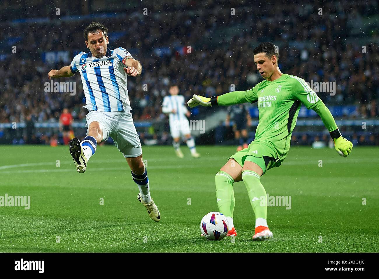 Spain La Liga soccer match Real Sociedad vs Real Madrid at Reale Arena ...