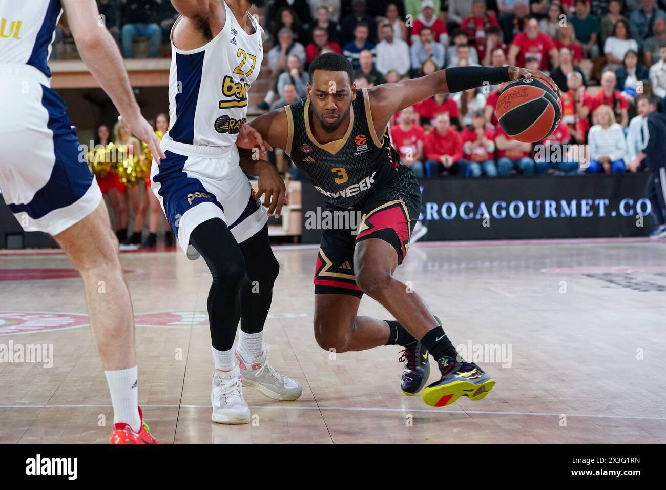 Monaco. 26th Apr, 2024. Monaco player Jordan Loyd is seen in action ...