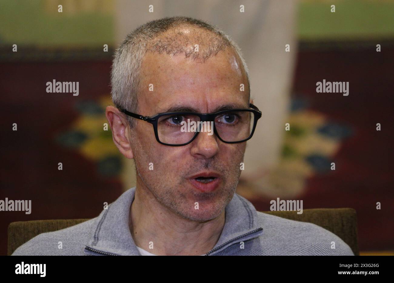 Srinagar, India. 26th Apr, 2024. Former Jammu and Kashmir chief ...