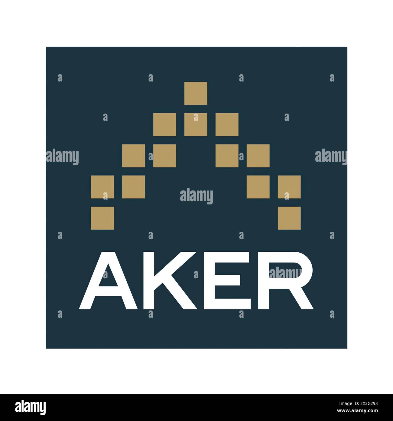 New York, USA - 9 March 2024: AKER Company Logo, Corporation Icon, Illustrative Editorial Stock ...