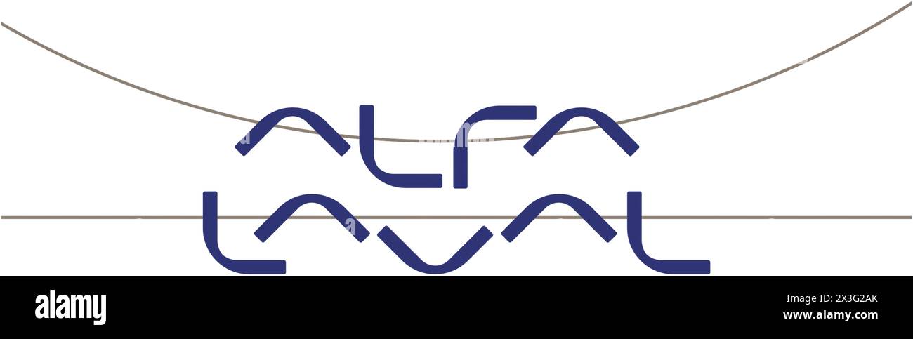 New York, USA - 9 March 2024: Alfa Laval Company Logo, Corporation Icon ...
