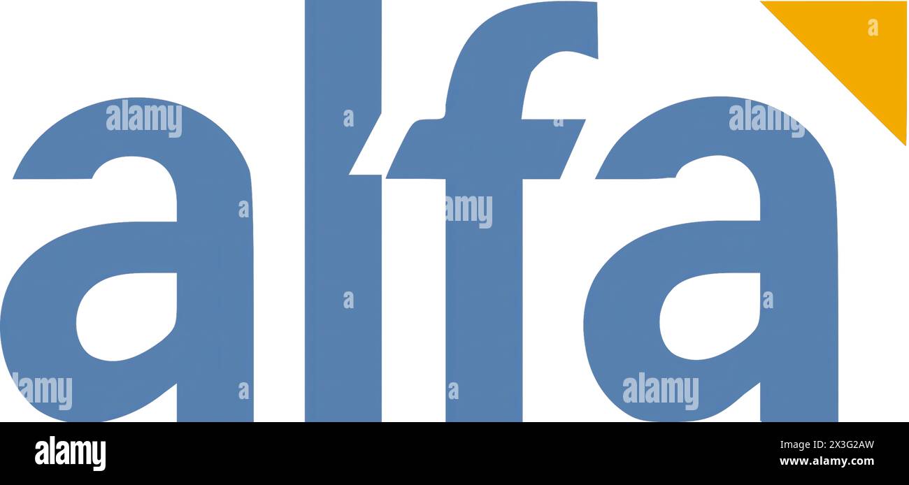 New York, USA - 9 March 2024: alfa Company Logo, Corporation Icon ...