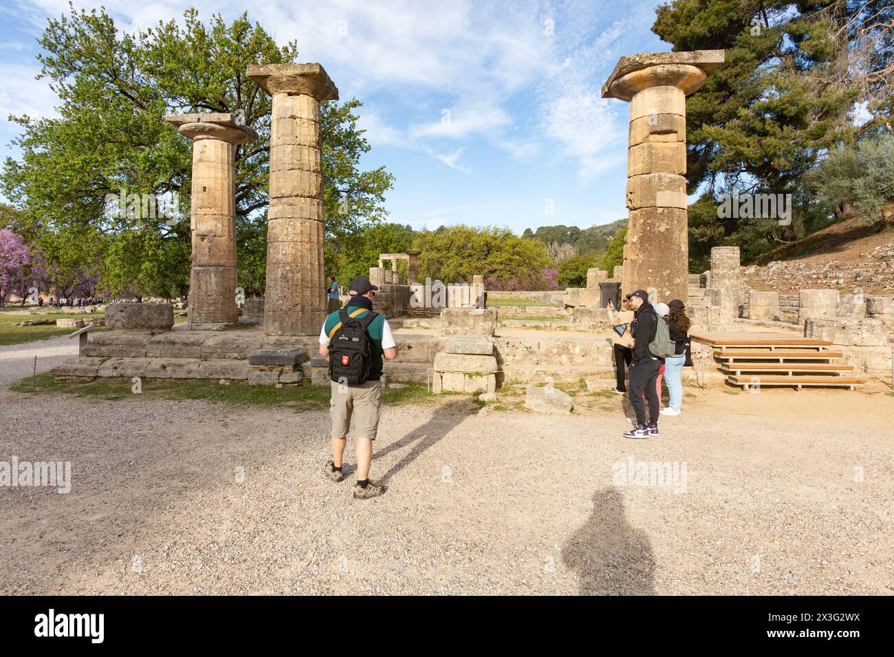 Temple of Hera, Ancient Olympia, Olympia, Greece Stock Photo - Alamy