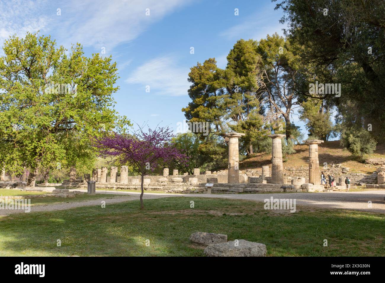 Temple of Hera, Ancient Olympia, Olympia, Greece Stock Photo - Alamy